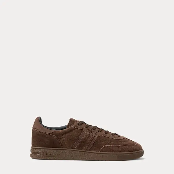 Ralph Lauren Bedford Suede Sneaker - Dark Brown