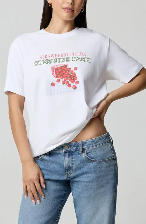 FLORENCE BY MILLS Graphic T-shirt - Pink Strawberry Field