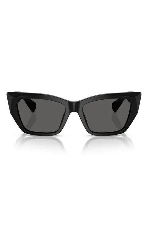Tiffany & Co. 54mm Cat Eye Sunglasses - Black/ Dark Grey