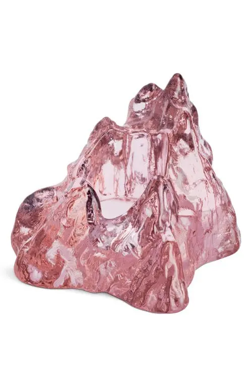 KOSTA BODA Rock Votive - Pink