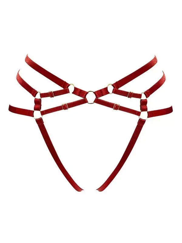 BORDELLE Strap Harness Brief - Red