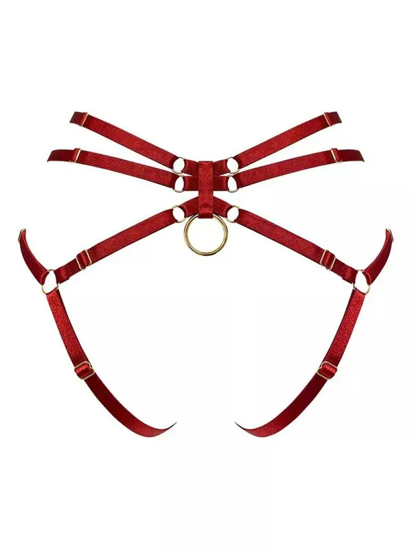 BORDELLE Strap Harness Brief - Red