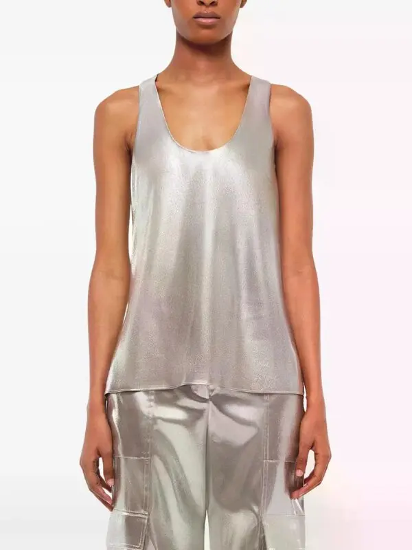 Simkhai Kamari Sleeveless Top - Silver
