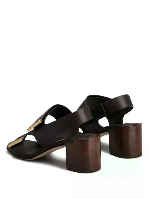 TOD'S 55mm Leather Sandals - Brown