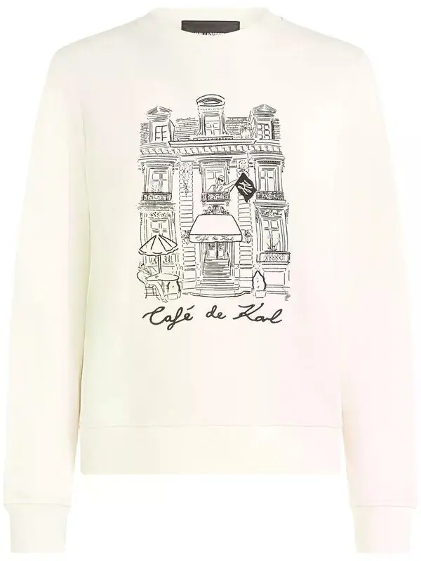 Karl Lagerfeld X Jorge Parra Sweatshirt - White