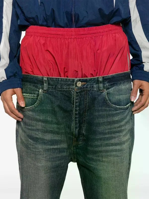 Balenciaga Layered Jeans - Blue