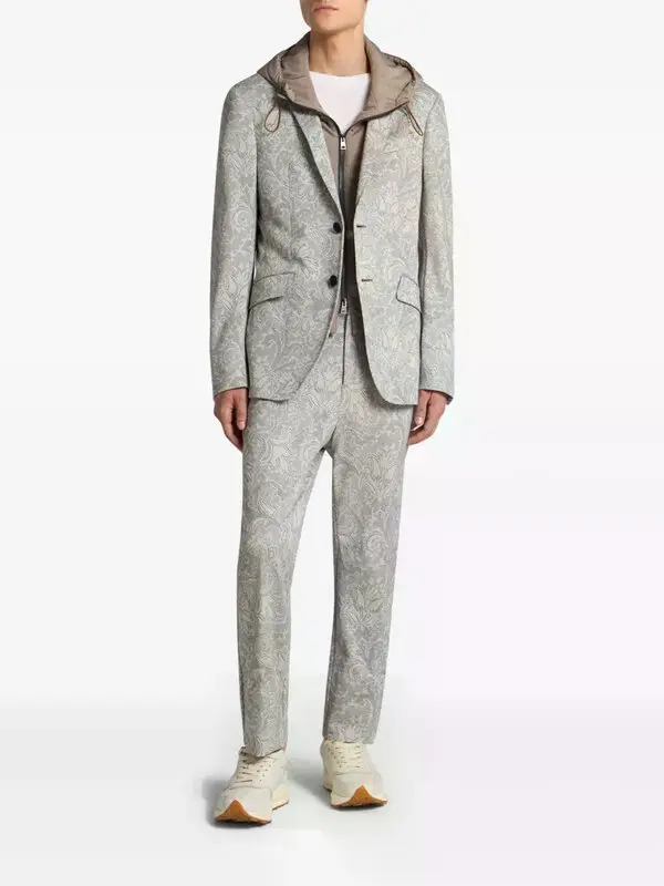 Etro Jacquard Trousers - Grey