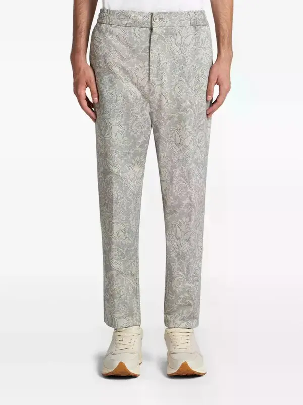 Etro Jacquard Trousers - Grey