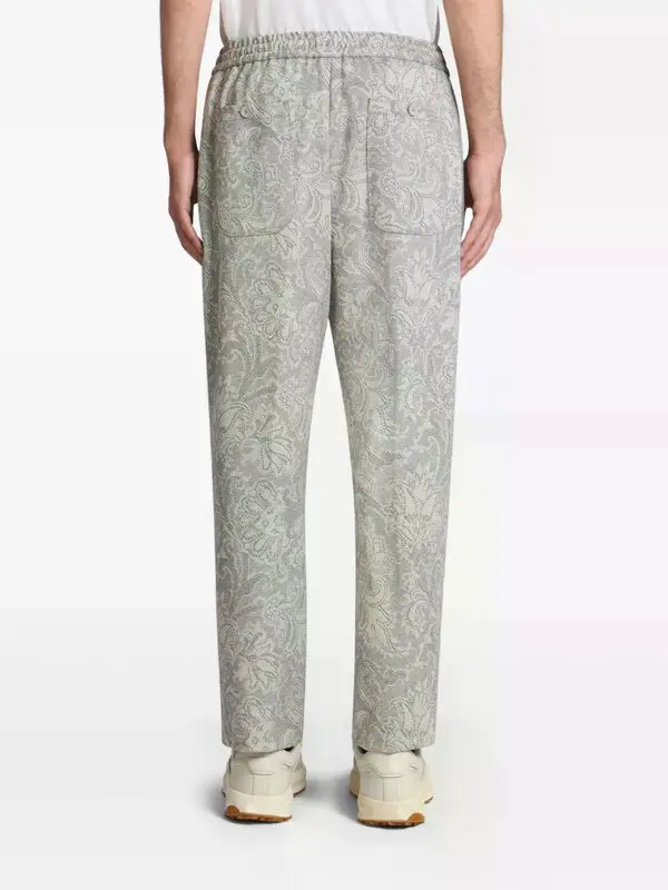 Etro Jacquard Trousers - Grey