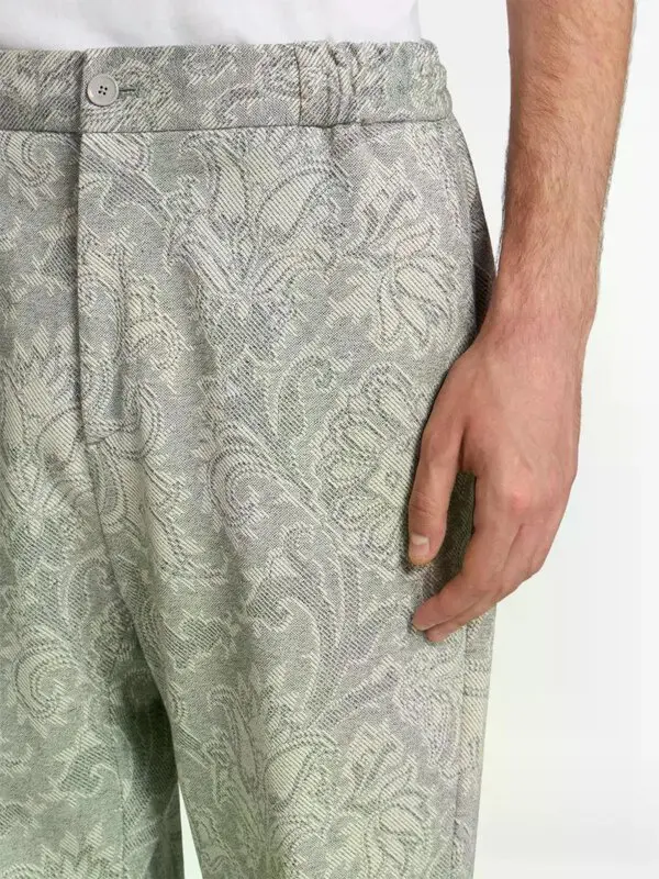 Etro Jacquard Trousers - Grey