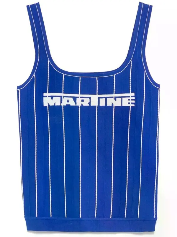 Martine Rose Logo-print Vest - Blue