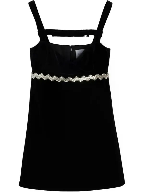 PATOU Rhinestone-embellished Mini Dress