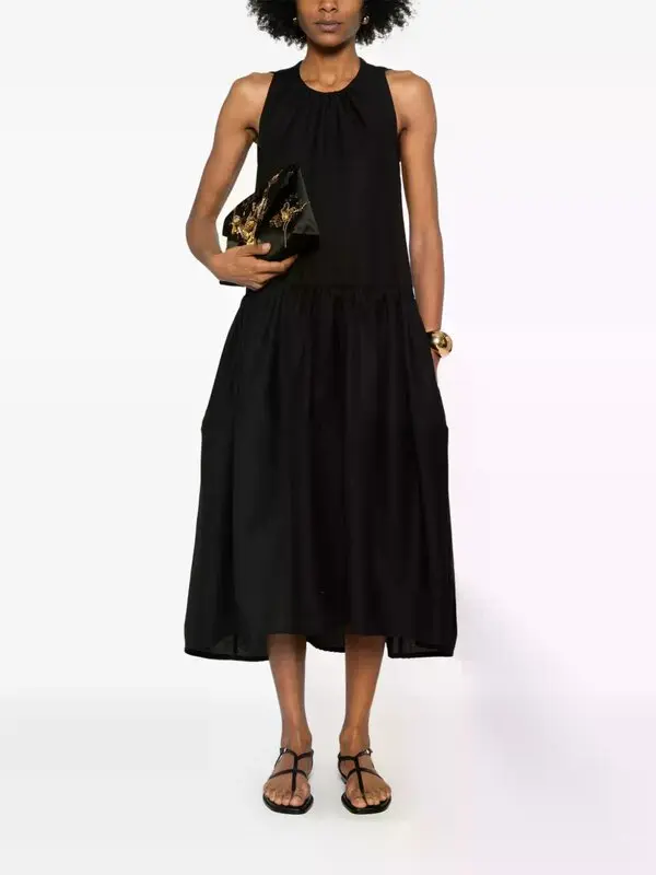 JIL SANDER Wool Midi Dress