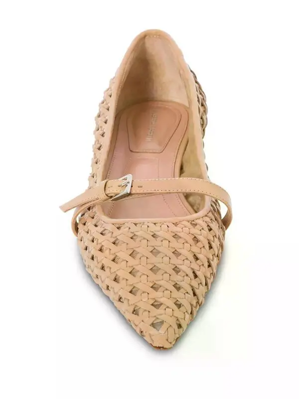 Alberta Ferretti Woven Ballet Shoes