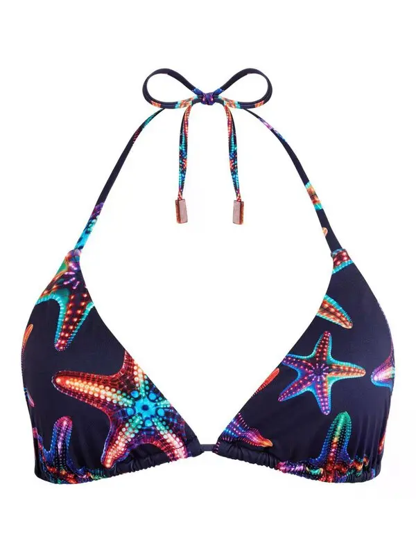 Vilebrequin Disco Stars Bikini Top - Blue