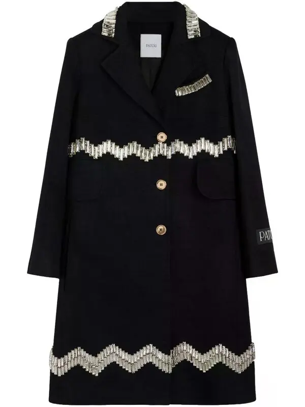 Patou Crystal-embellished Coat