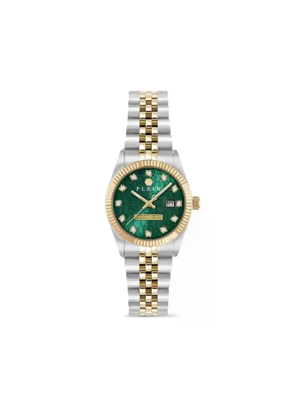 Philipp Plein Date Superlative 34mm Watch - Green