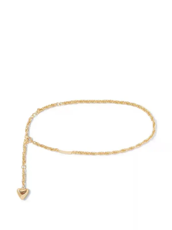 Claudie Pierlot Twisted Heart Chain Belt - Gold