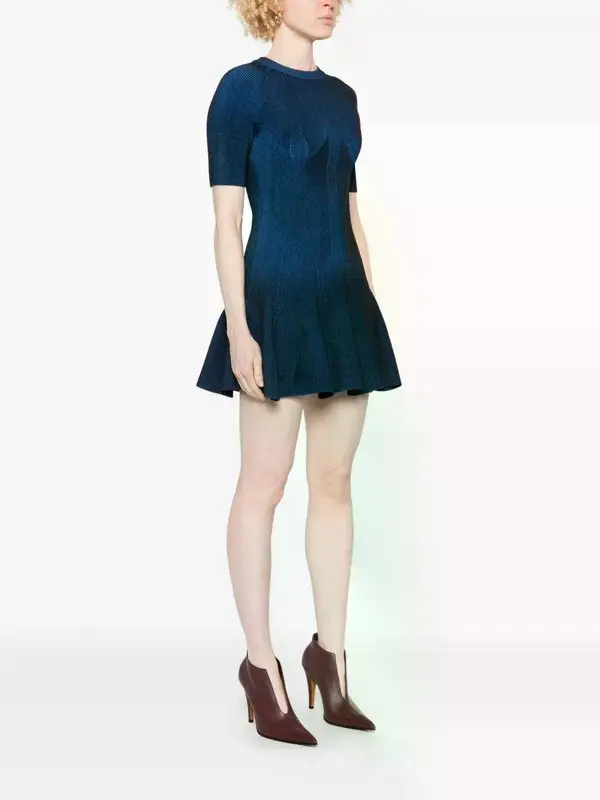 Balmain Ribbed-knit Mini Dress