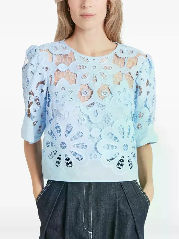 TEMPERLEY LONDON Guinevere Top - Blue