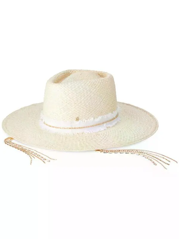 MAISON MICHEL Chain-link Hat - Neutrals