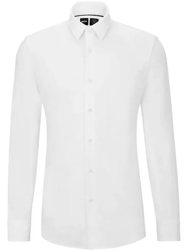 BOSS Tailored Cotton-blend Shirt - White