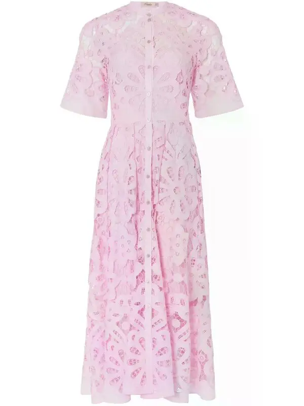 Temperley London Guinevere Shirt Dress - Pink - 50% Off | Editorialist