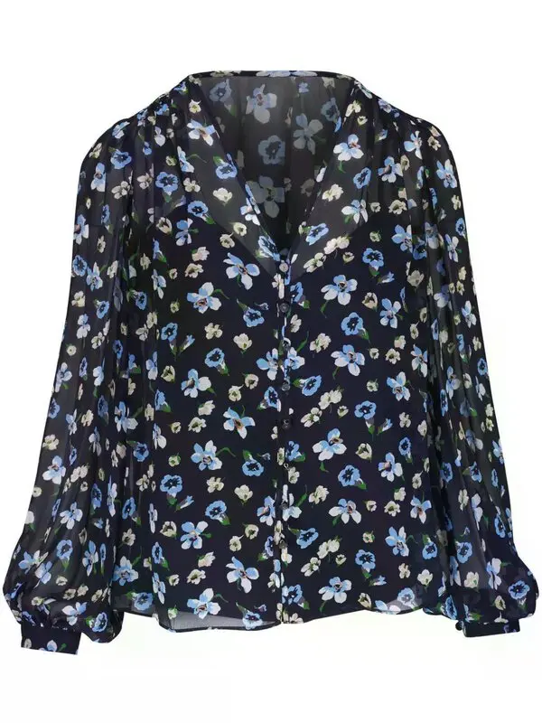 Veronica Beard Floral-print Blouse