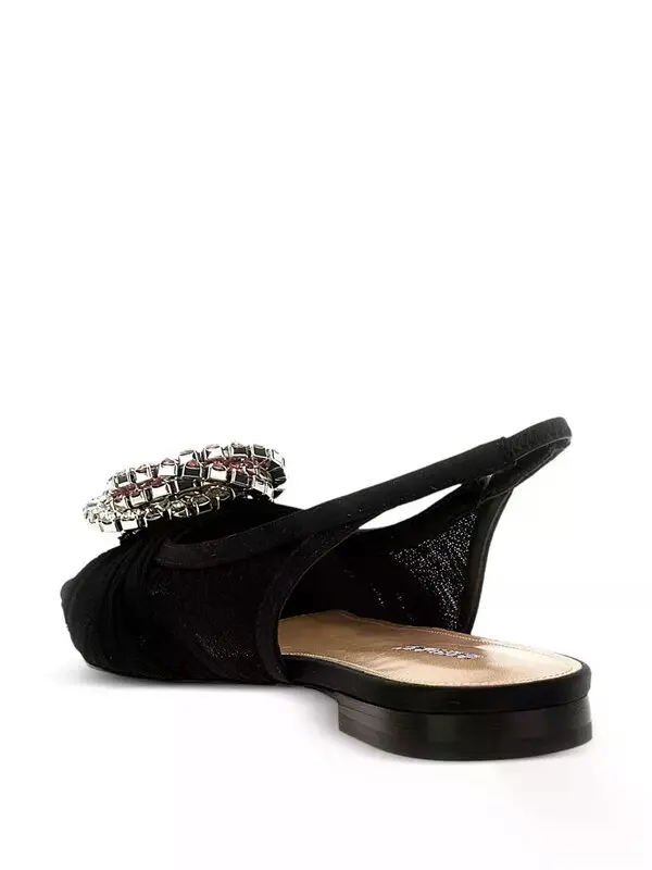 Mach & Mach Galaxy Ballerina Shoes - Black