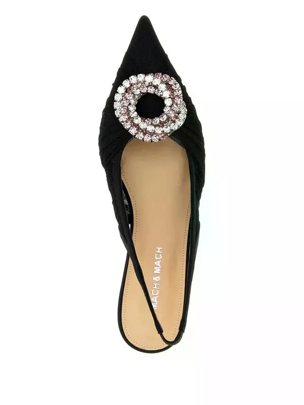 Mach & Mach Galaxy Ballerina Shoes - Black