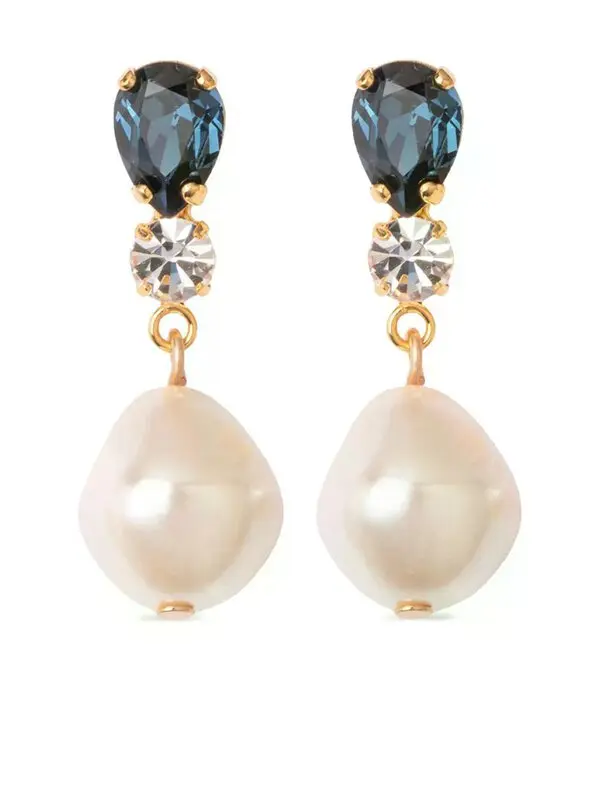 JENNIFER BEHR Kristina Drop Earrings - White