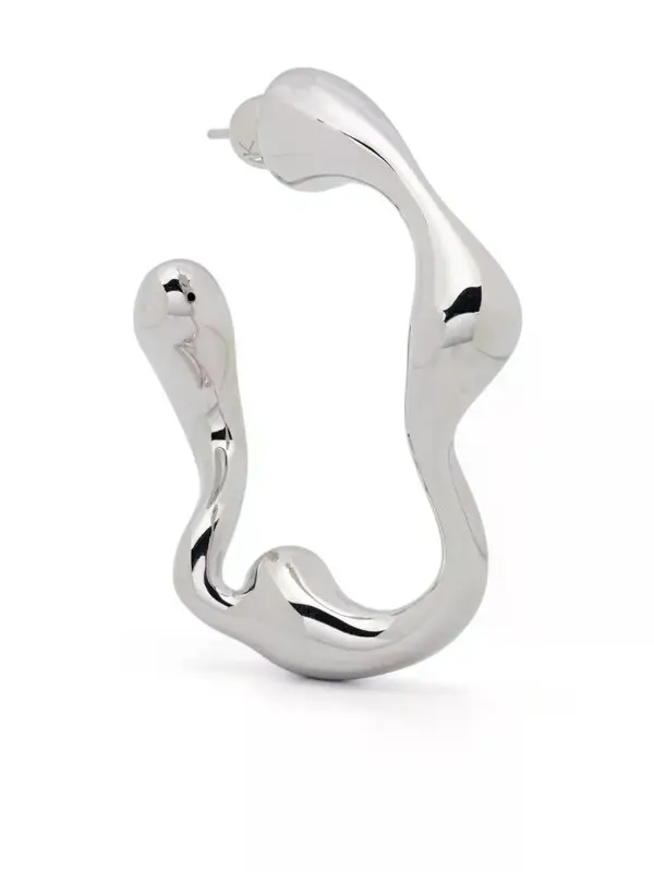 MARIA BLACK Large Splash Single Earring - Silver