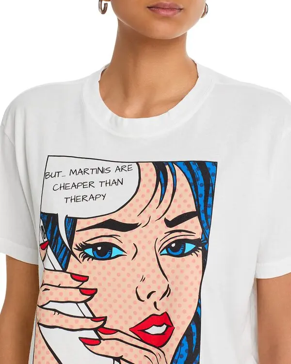 ASKK NY Graphic Boyfriend Tee - Martini Comic