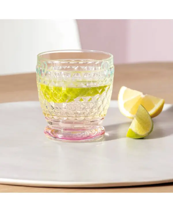 VILLEROY & BOCH Boston Pearl Crystal Double Old Fashioned Glass