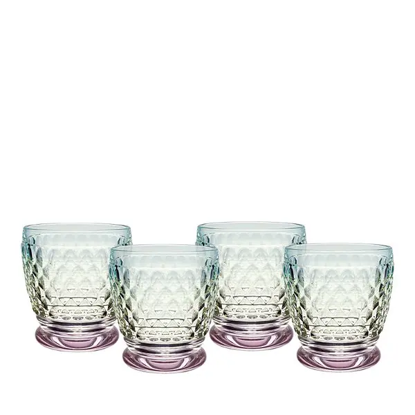 VILLEROY & BOCH Boston Pearl Crystal Double Old Fashioned Glasses, Set Of 4 - Multi