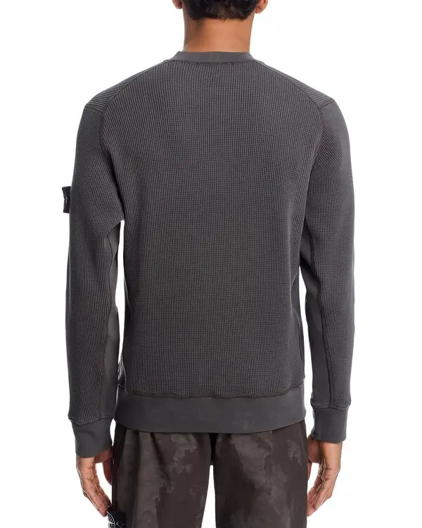 Stone Island Regular Fit Waffle Knit Sweatshirt