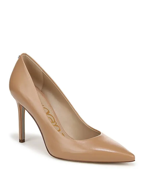 Sam Edelman Hazel Leather Pumps - Sand