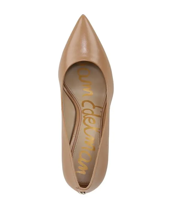Sam Edelman Hazel Leather Pumps - Sand