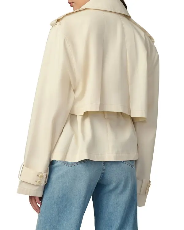 Joe's Jeans The Liz Cropped Trench Coat - Ecru