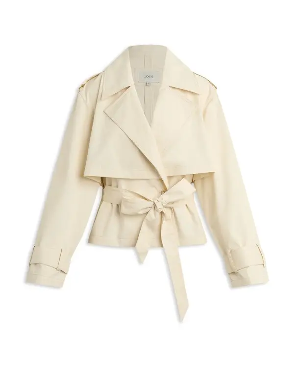 Joe's Jeans The Liz Cropped Trench Coat - Ecru
