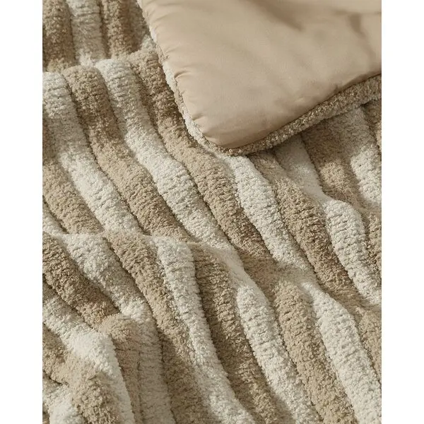 SUNDAY CITIZEN Snug Piped Comforter, King - Biscotti