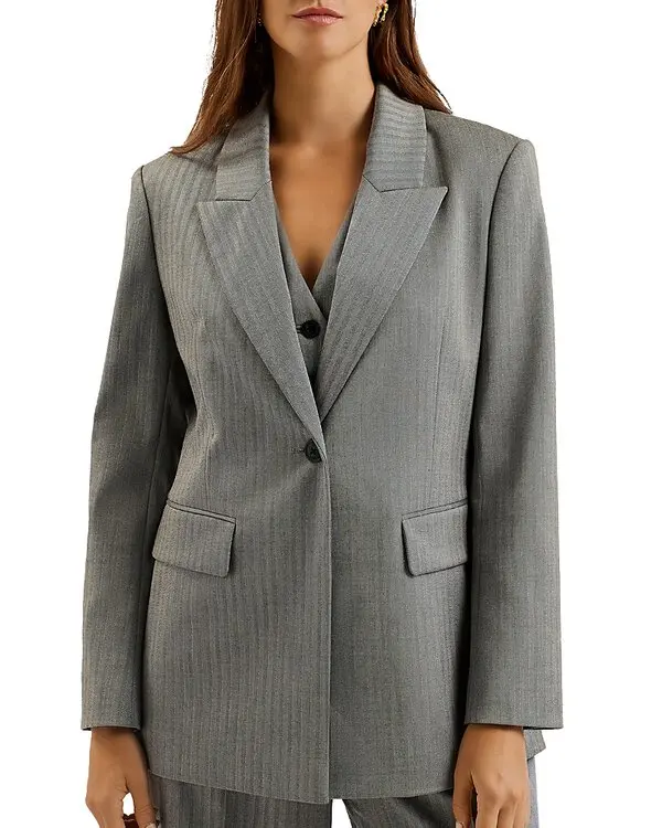 Ted Baker London Koa Metallic Pinstriped Blazer