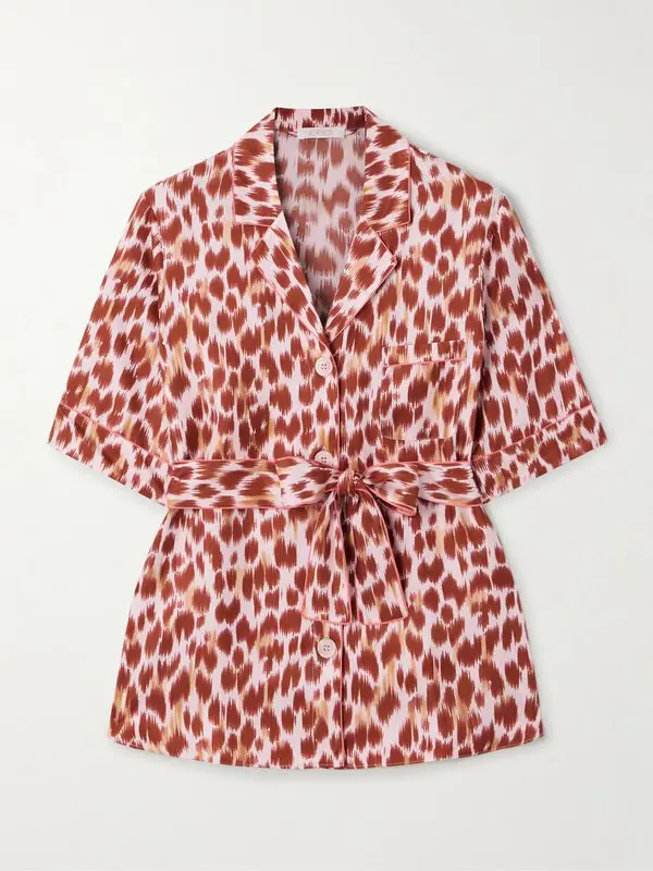 ERES Fauve Tlemeda Silk-twill Printed Pajama Shirt - Multi