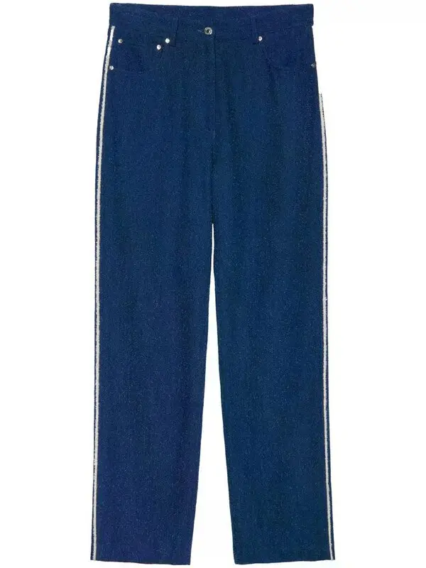 MSGM Bouclé Trousers - Blue