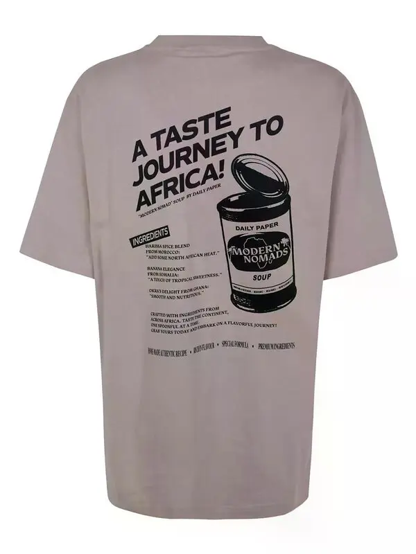 DAILY PAPER Soup Graphic T-shirt - Neutrals