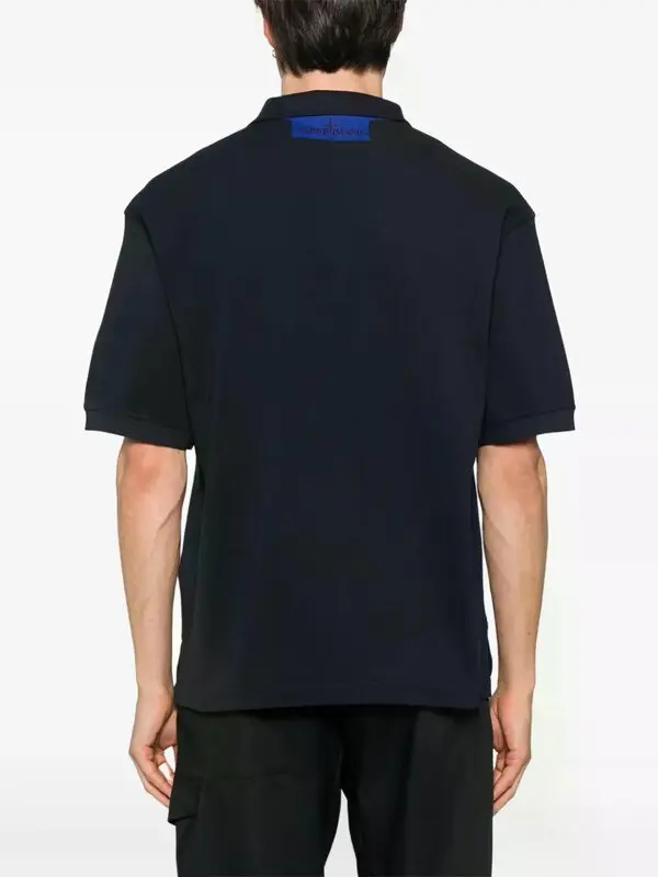 Stone Island Piqué-weave Polo Shirt