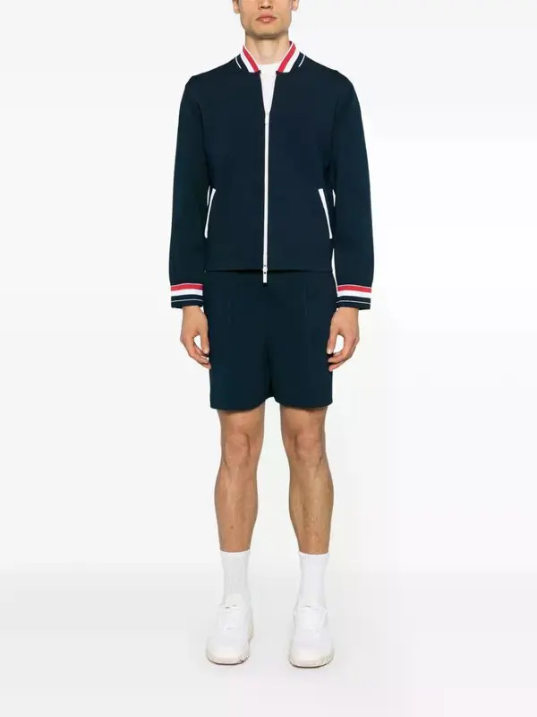Thom Browne Rwb Stripe Bomber Jacket