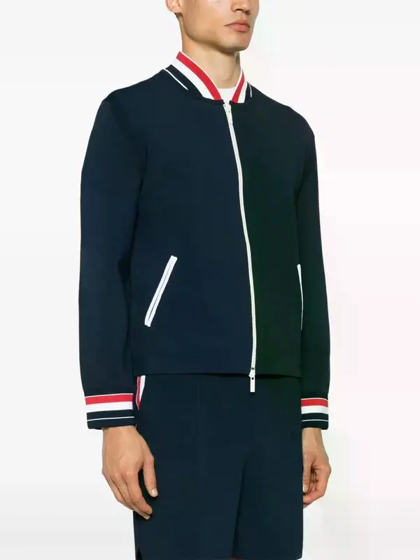 Thom Browne Rwb Stripe Bomber Jacket