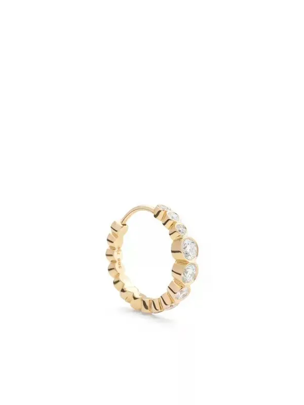 Sophie Bille Brahe 18k Recycled Yellow Diamond Hoop Earring - Gold
