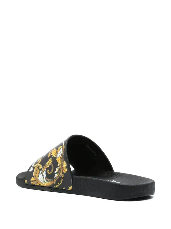 Versace Barocco-print Slides